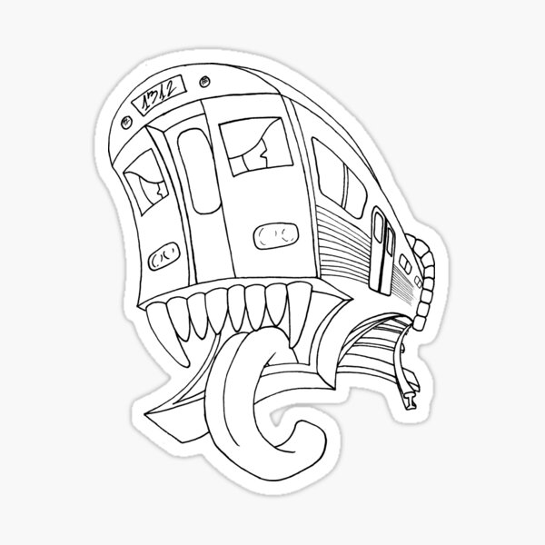 "ANGRY TRAIN" Sticker for Sale by CHILIBOY | Redbubble