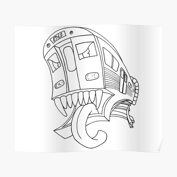 "ANGRY TRAIN" Poster by CHILIBOY | Redbubble