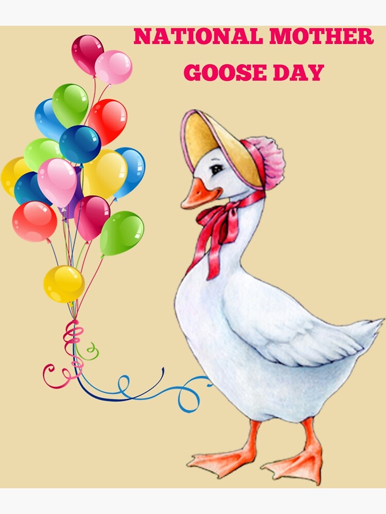"National mother goose day - funny goose design " Poster for Sale by ...