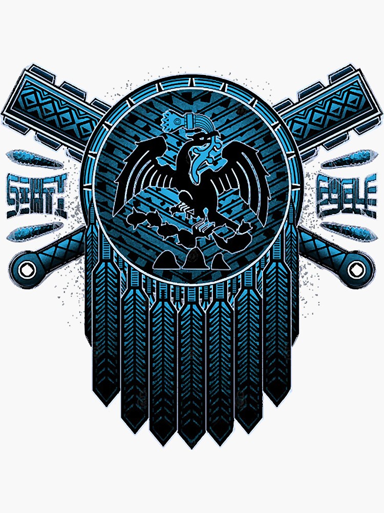Pegatina «Azteca Mexica Heráldica Escudo y Armas» de EmilySmit62693 ...