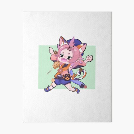 "Chibi Diona Genshin Impact" Art Board Print by elosart | Redbubble