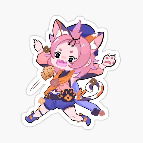 "Chibi Diona Genshin Impact" Sticker for Sale by elosart | Redbubble