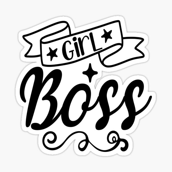 "Girl Boss" Sticker by AdventArt | Redbubble