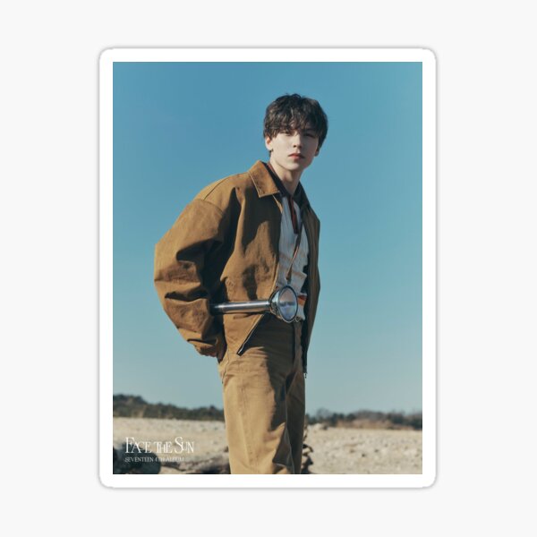 "Seventeen Vernon "Face the Sun"" Sticker by HaloHaloShine | Redbubble