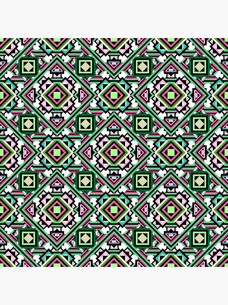 "The Pink Green Square Dimension ins Seamless Pattern" Poster for Sale ...