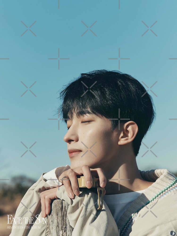 "Seventeen DK "Face the Sun"" Sticker by HaloHaloShine | Redbubble