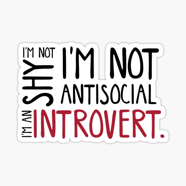 Electronics & Accessories Introvert sticker Introvert extrovert ...