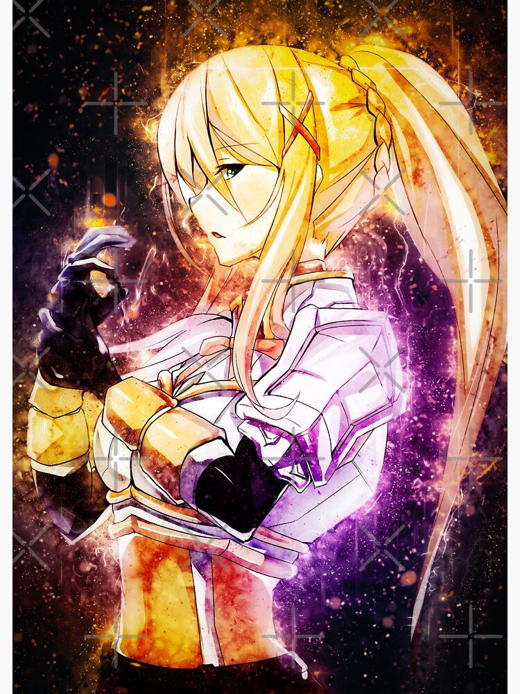 "Darkness Konosuba Artistic Drawing" Sticker for Sale by DanaArtz ...