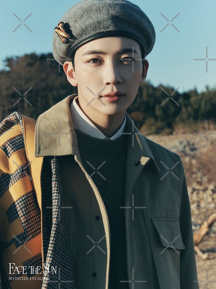 "Seventeen Jeonghan "Face the Sun"" Sticker by HaloHaloShine | Redbubble