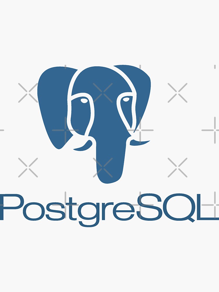 "postgreSQL" Sticker for Sale by yourgeekside | Redbubble