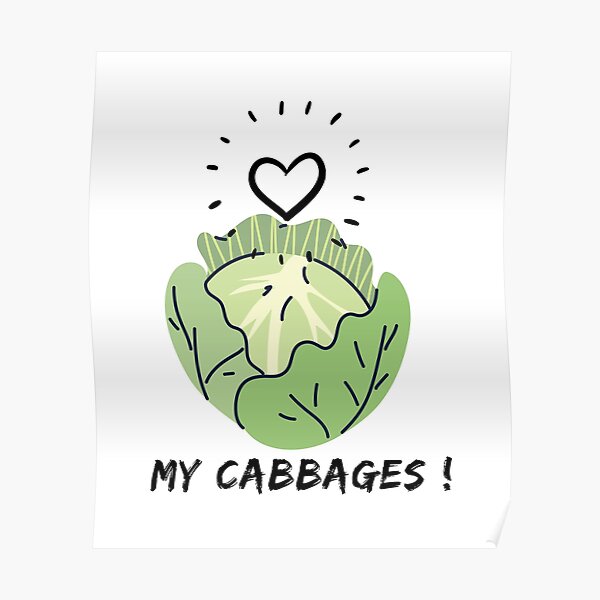 "My Cabbage Guy " Poster by CREDOZ | Redbubble