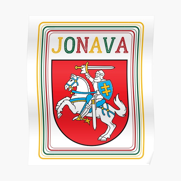 "Lithuanian City of Jonava" Poster for Sale by FedSherDesign | Redbubble