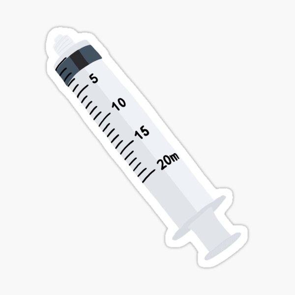 "Syringe " Sticker for Sale by fobwatchsistas | Redbubble