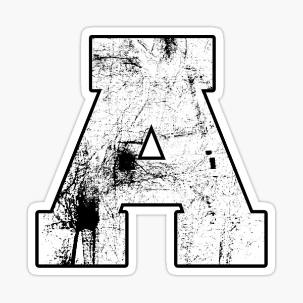 "Letter A, Initials" Sticker for Sale by FNStuff | Redbubble