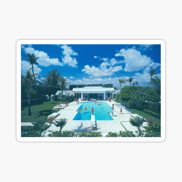 "[Best Quality] Vintage Beauty in a Poolside " Sticker for Sale by tasyakamilla | Redbubble