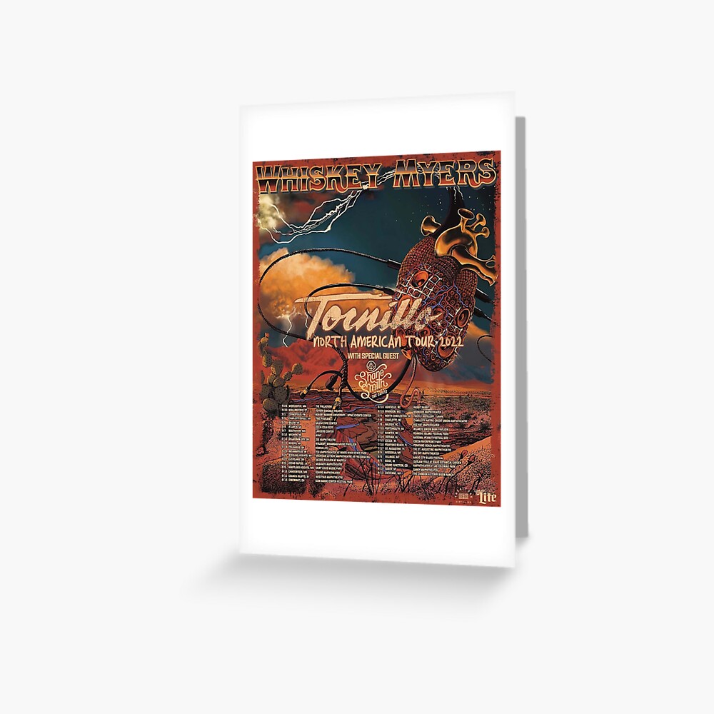 "Whiskey Myers Band poster, Whiskey Myers tour 2022 Poster" Greeting ...