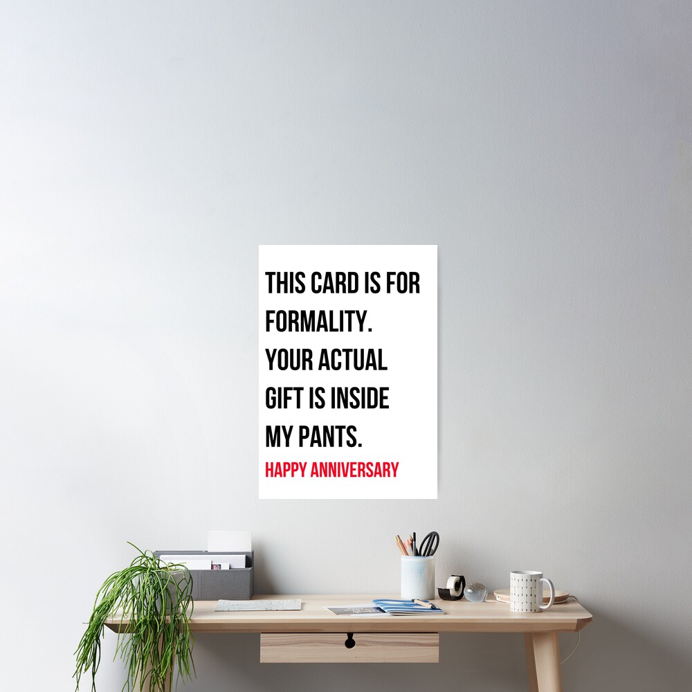 "Funny Naughty Dirty Happy Anniversary Card " Greeting Card for Sale by ...