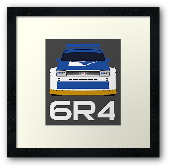 "MG Metro 6R4" Framed Art Print by AutomotiveArt | Redbubble