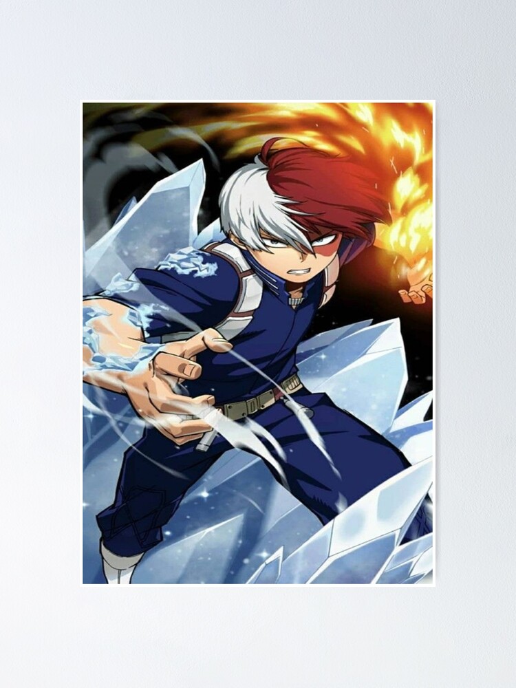 "shoto todoroki" Poster for Sale by nanystarart | Redbubble