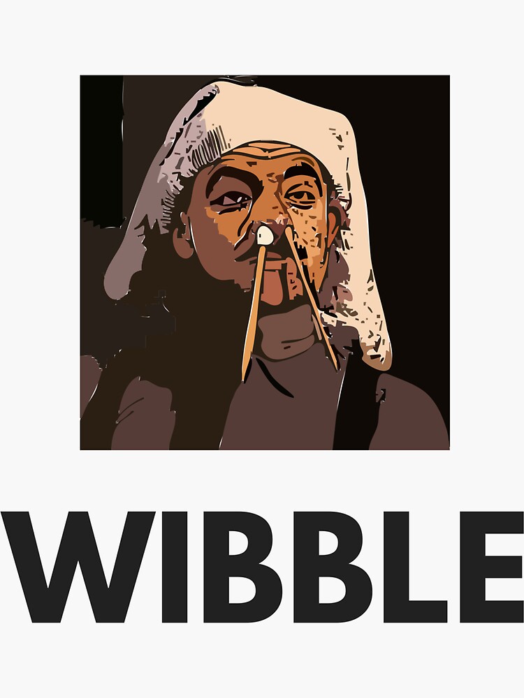 "Wibble Inspired by Blackadder" Sticker for Sale by Art-of-Comedy ...