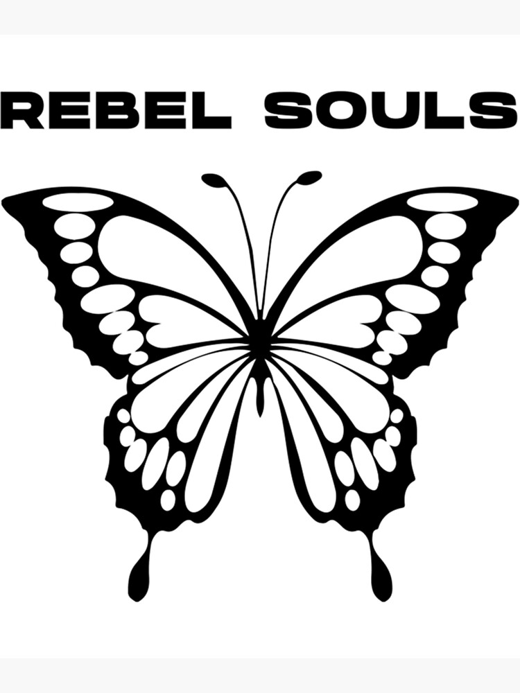 "Monarch Butterfly Rapsody - Rebel flying souls " Poster for Sale by ...