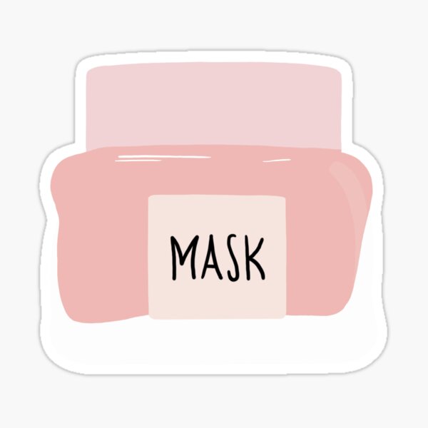 "Beauty mask" Sticker for Sale by fobwatchsistas | Redbubble