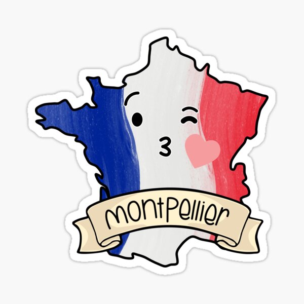 "Montpellier" Sticker for Sale by WordsMaps | Redbubble