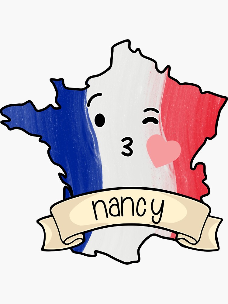 "Nancy map" Sticker by WordsMaps | Redbubble