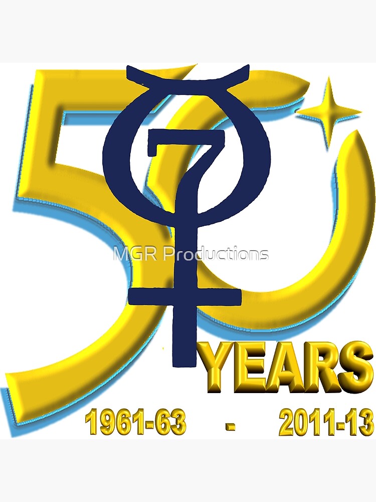 "50th Anniversary of the Mercury Program Logo" Poster for Sale by ...