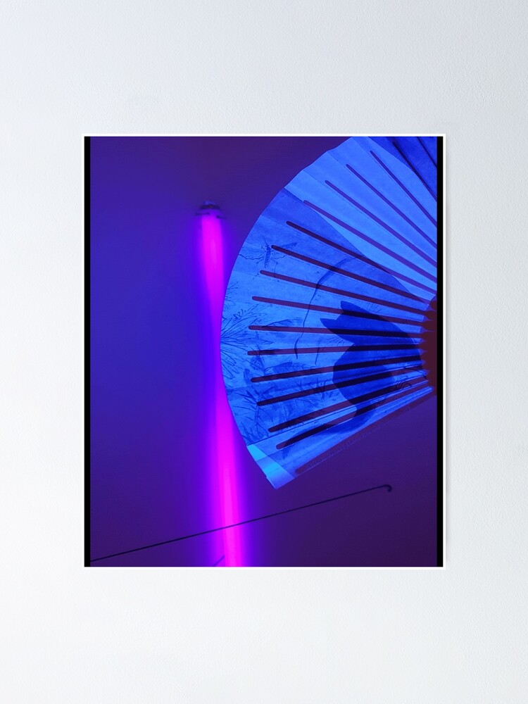 "Neon Fan Cat Graphic ." Poster for Sale by gattaskileo | Redbubble