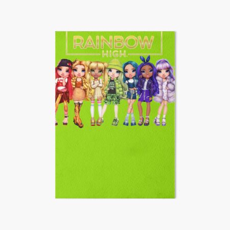 "Rainbow High Main Characters And Logo T-Shirt" Art Board Print by ...