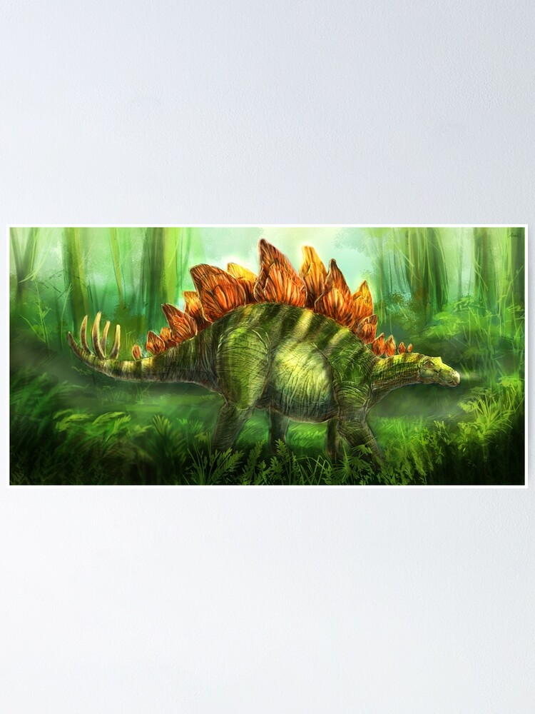 "Stegosaurus" Poster for Sale by alandodrawing | Redbubble