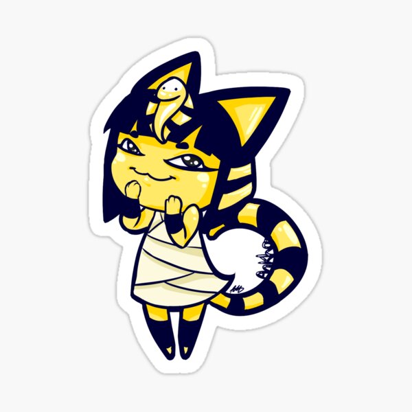 "Ankha" Sticker for Sale by mmblu24242 | Redbubble