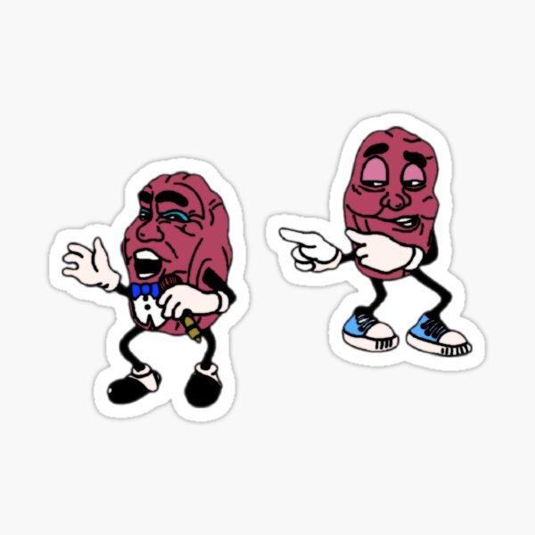 "The California Raisins No Background Color" Sticker for Sale by ...