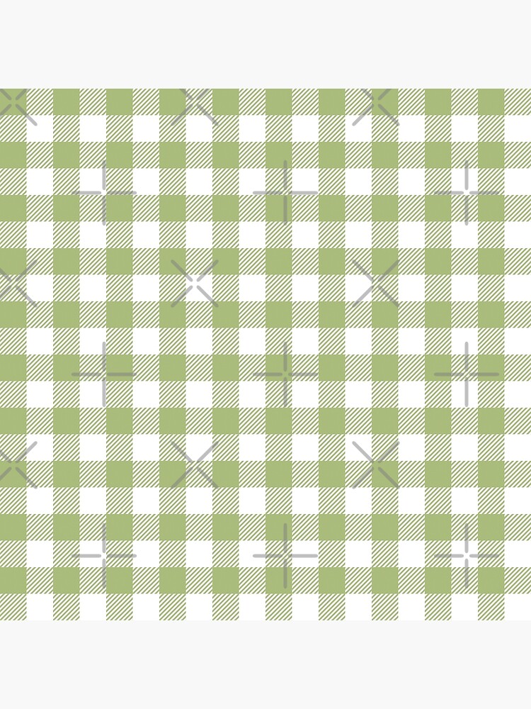 "Sage Green Gingham Check Pattern | Vintage Pattern | Green Danish ...