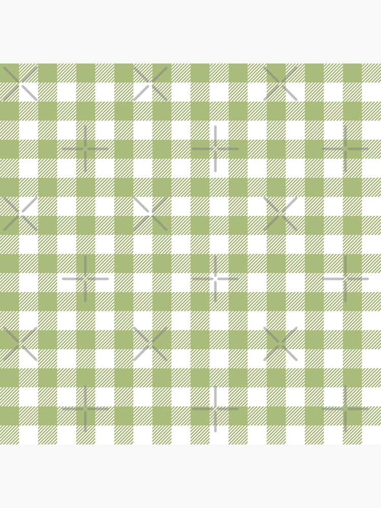"Sage Green Gingham Check Pattern | Vintage Pattern | Green Danish ...