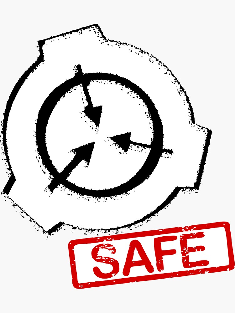"SCP SAFE: Stamp Design" Sticker for Sale by CicelyLander | Redbubble