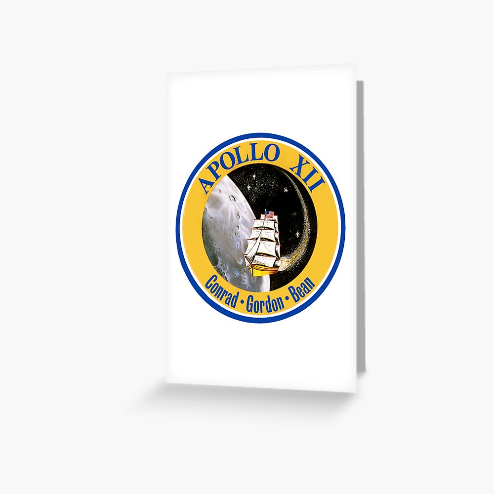 "Apollo 12 Mission Logo" Greeting Card for Sale by Quatrosales | Redbubble