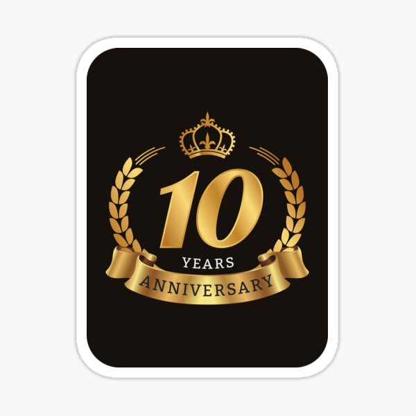 "10th Year Anniversary Gifts | Anniversary Graphic Design For Shirts ...