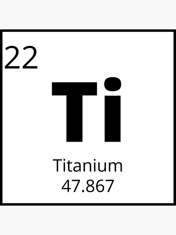 "Titanium" Sticker by Blank02 | Redbubble