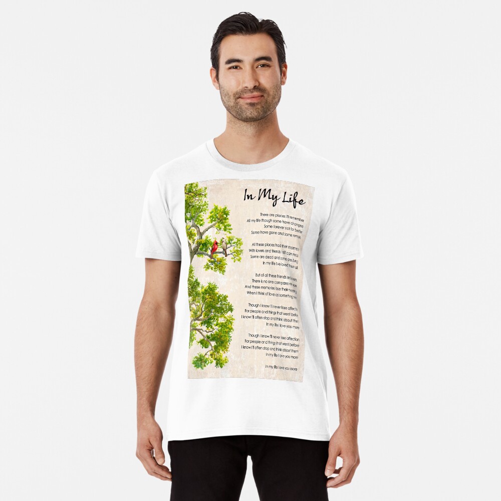 "In My Life Lyrics Poster, The Beatles Song Lyrics Poster, Song Poster ...