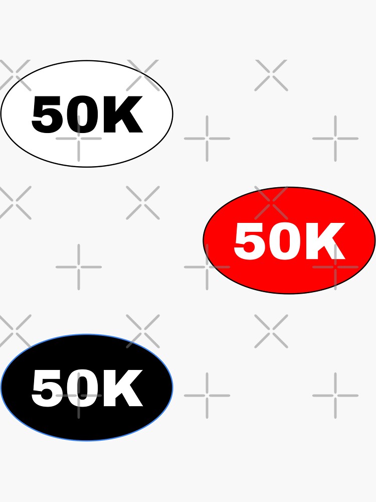 "Meister 50k Ultra Marathon Bumper Sticker Decal - (3 Pack) Oval ...