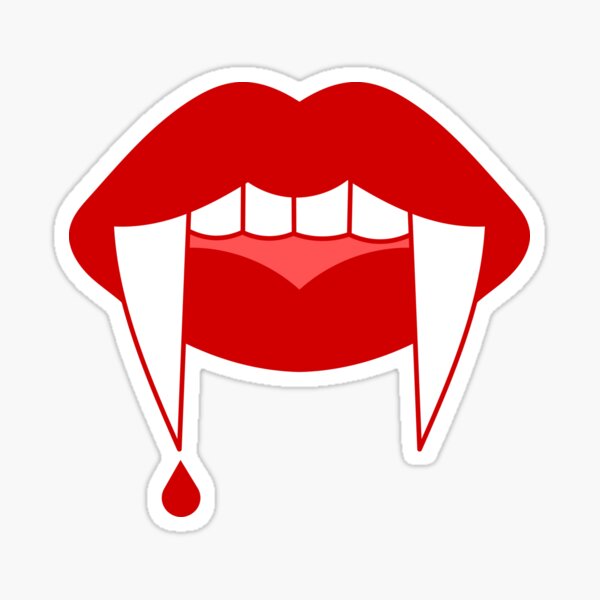 "Vampire Teeth" Sticker by STIGPhotoDesign | Redbubble
