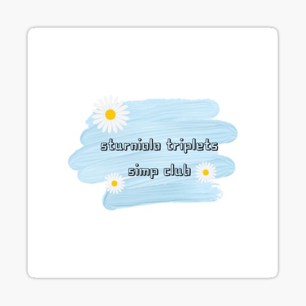 "sturniolo triplets simp club" Sticker for Sale by Kistory | Redbubble