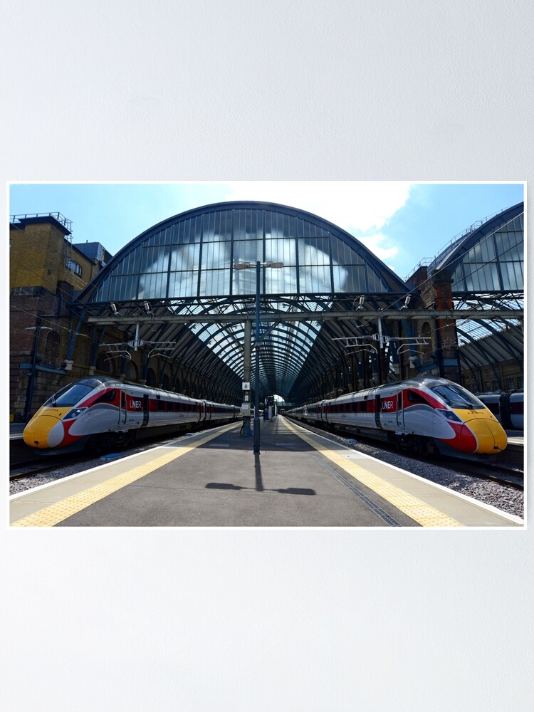 "LNER Azuma 801 high speed trains at King's Cross Station" Poster by ...