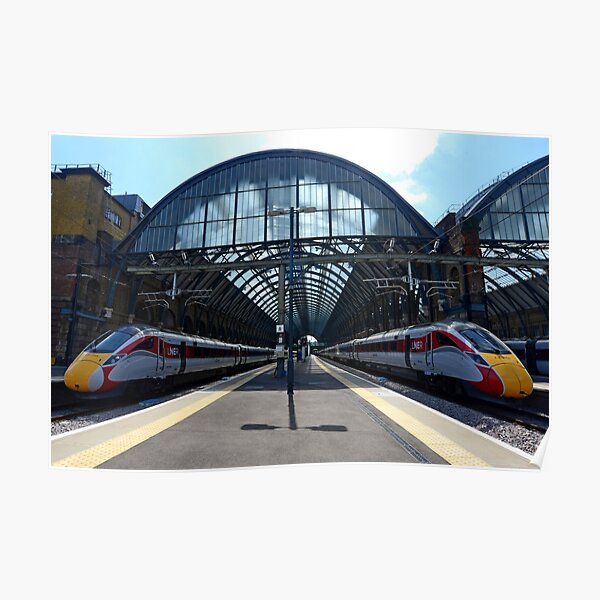 "LNER Azuma 801 high speed trains at King's Cross Station" Poster by ...