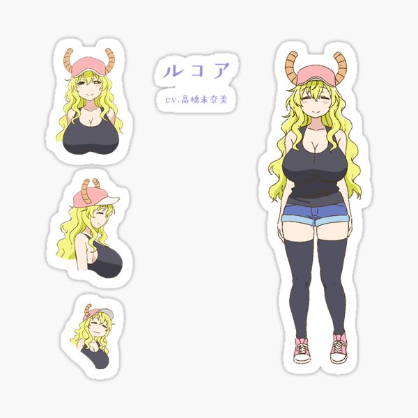 "Lucoa Miss Kobayashi's Dragon Maid Sticker Pack" Sticker by ...