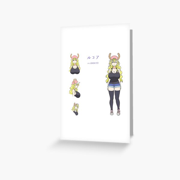"Lucoa Miss Kobayashi's Dragon Maid Sticker Pack" Greeting Card by ...