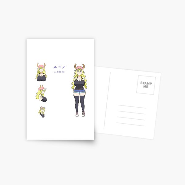 "Lucoa Miss Kobayashi's Dragon Maid Sticker Pack" Postcard for Sale by ...