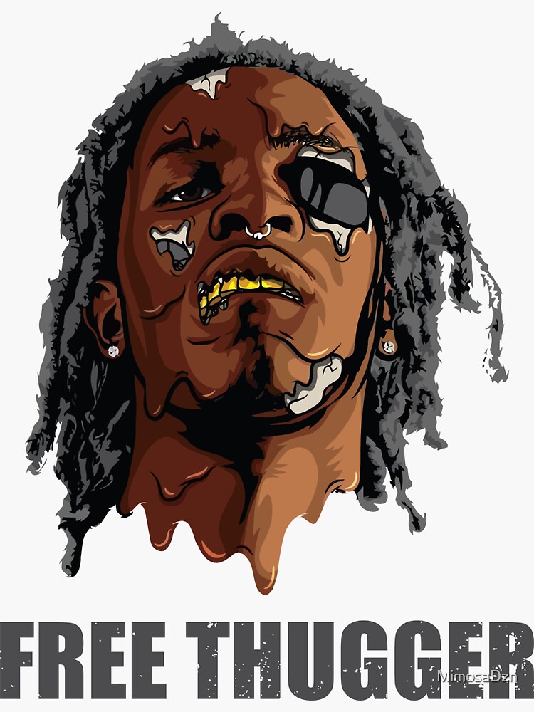 "Free Thugger" Sticker by MimosaDzn | Redbubble